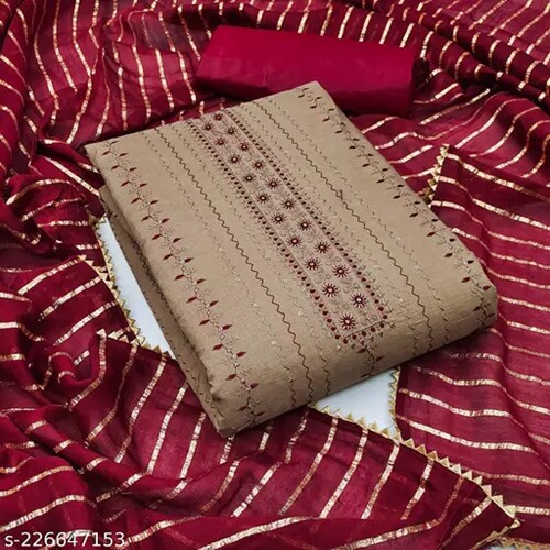 Buy INITHI Women's Black Micro Printed Crepe Suits & Dress Materials-03 ...