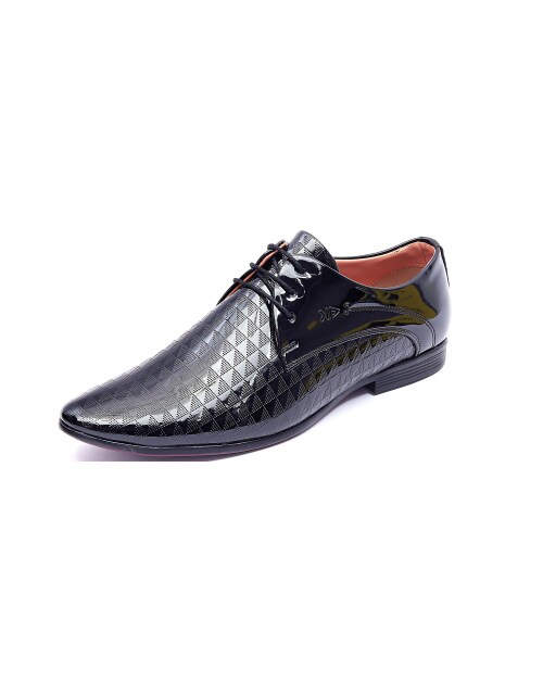 Buy Advick Black Patent Formal Shoes For Men Lace Up WC-PK71-BLK-8 ...