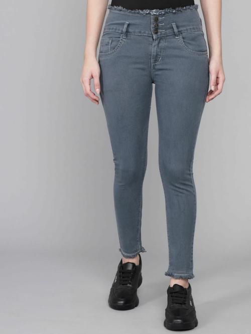 Buy 3 button Button Frey hem jeans Online at Best Prices in India ...
