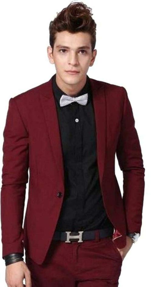 Buy Luxrio Men Maroon Blazer Online at Best Prices in India - JioMart.