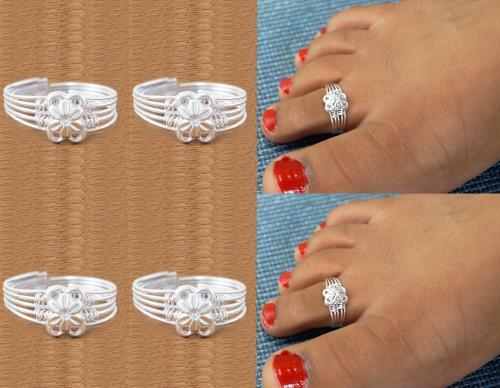 Buy GoldFish Stylish Adjustable Toe Ring Set For Women Online at Best ...