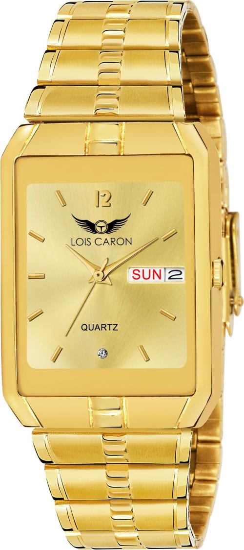 Buy LOIS CARON LCS-8482 ORIGINAL GOLD PLATED DAY & DATE FUNCTIONING ...