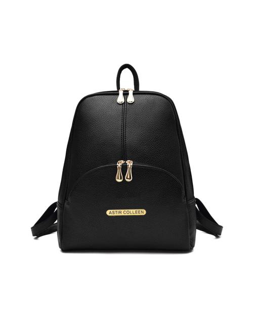 Buy ASTIR COLLEEN Vegan Lather Women/Girls Backpack (Moon)(Black) Online at Best Prices in India ...