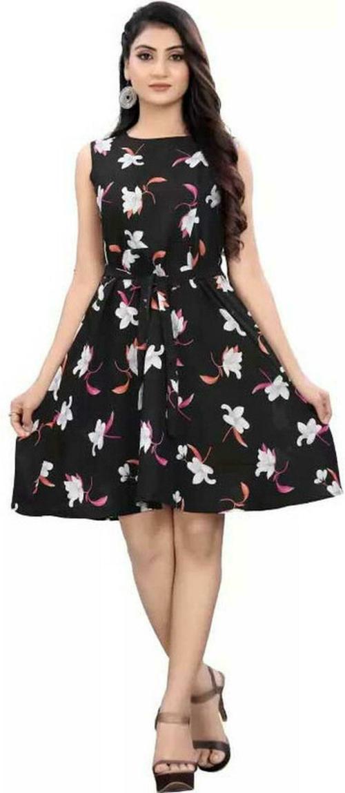 Buy SHREE INFINITY EXPORT Multicolor Crepe Dress Online at Best Prices in India - JioMart.