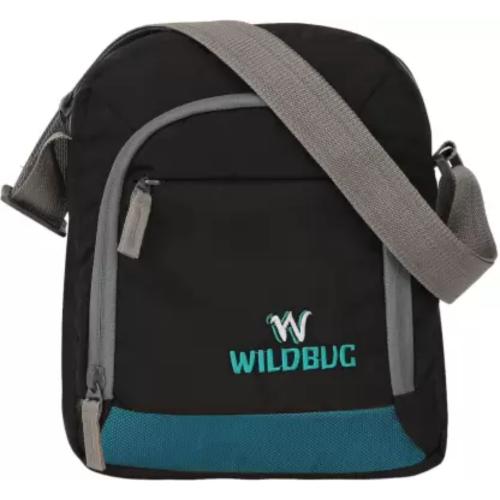 Buy Wildbug Black, Blue Sling Bag Cross Body Travel Office Business ...