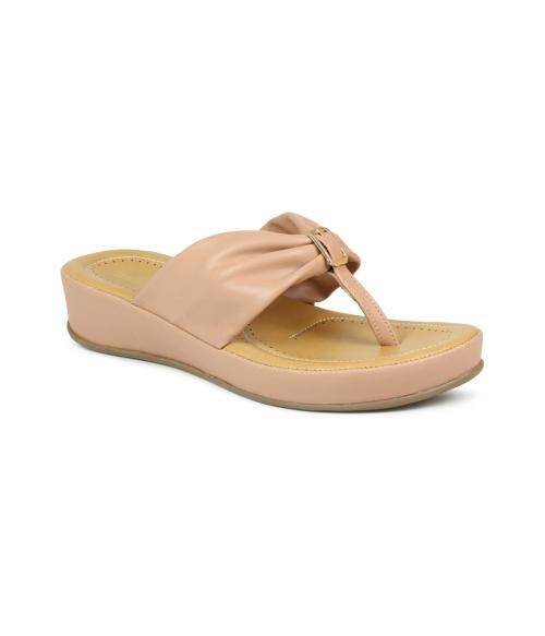 Buy Inc.5 Peach Solid Comfort Sandals Online at Best Prices in India ...