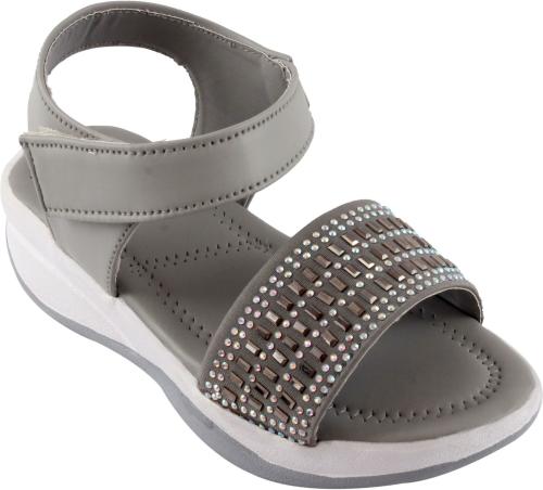 Buy Stepee's Trendy and Stylish Grey Wedges for Girls Online at Best ...