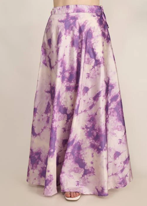 Buy Frolic Rolic Women Silk Milticolour Printed Flared Maxi/Long Skirt ...