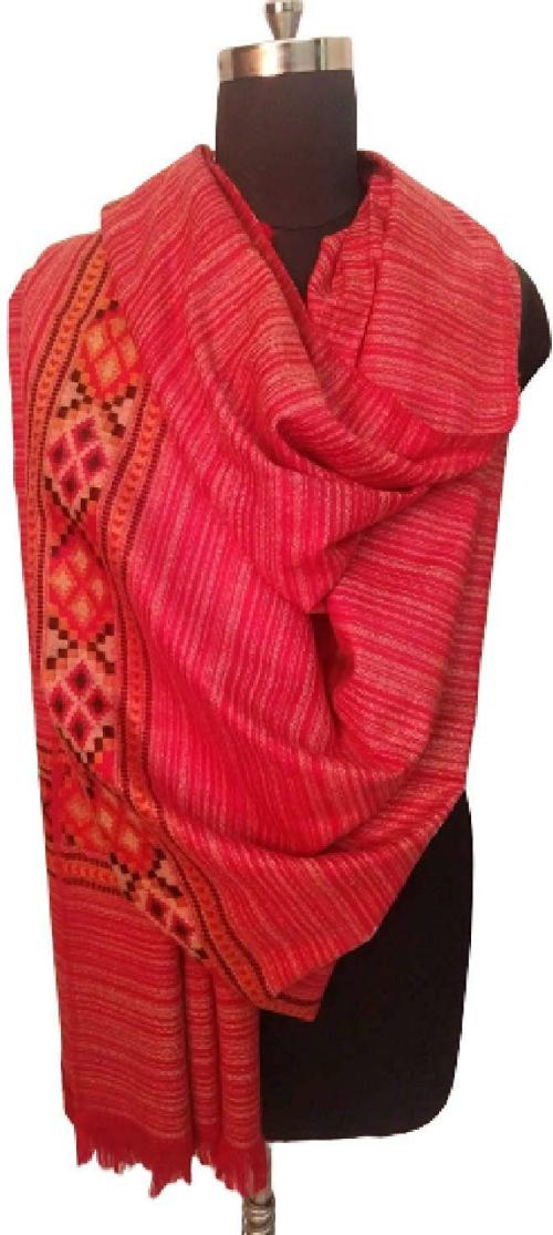 Buy ARUNA KULLU HANDLOOM Pashmina Woven Women pure wool kullu Shawl ...