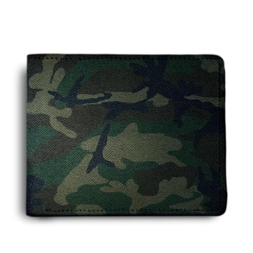 Buy Shopmantra Green Canvas Army Pattern Printed Wallet (BT00000207 ...