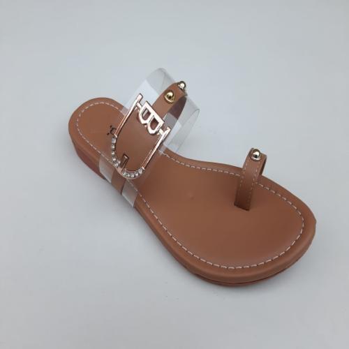 Buy Banuchi Tan Flats Sandal for women Online at Best Prices in India ...