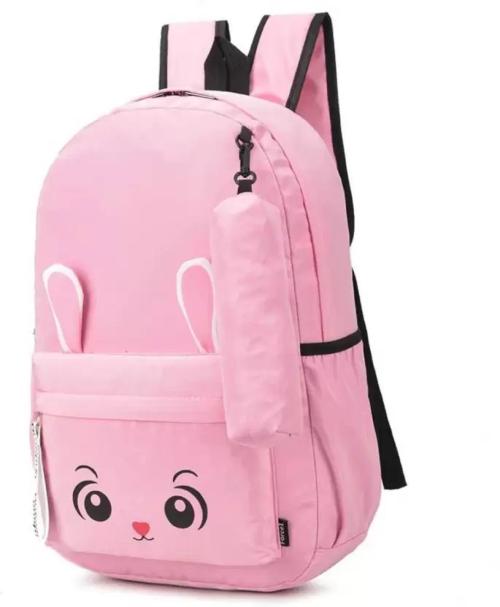 Buy FLORES Rabbit Backpack with Pouch for School/Collage Girls for ...