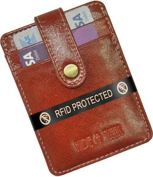 Buy HIDE & SLEEK 3 Card Holder (Set of 1, Brown) Online at Best Prices ...