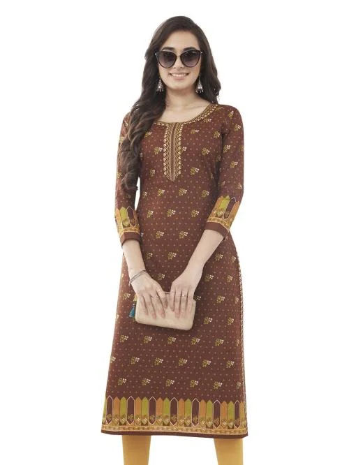 Buy Jevi Prints Women's Pure Cotton Printed Kurti Online at Best Prices ...