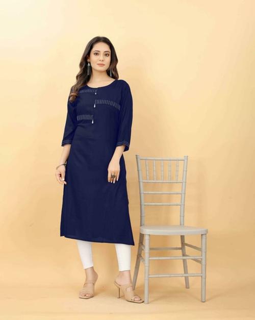 Buy RACHNA Women Viscose Straight Kurta (XL) Online at Best Prices in India - JioMart.