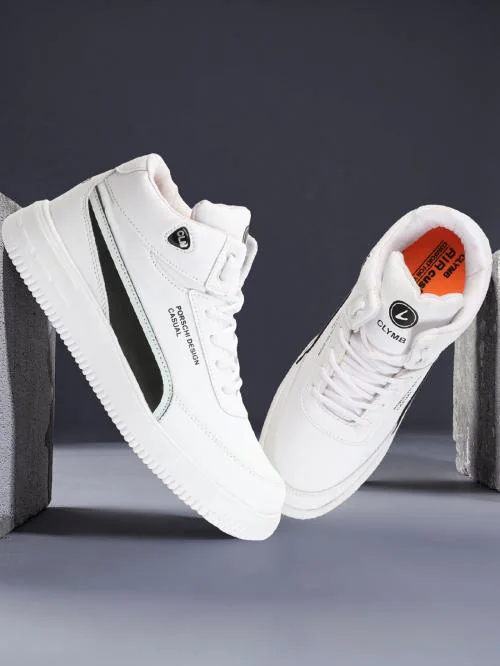 Buy CLYMB RAMBO White Gym|Sports|Training|Stylish Outdoor Wth Extra ...