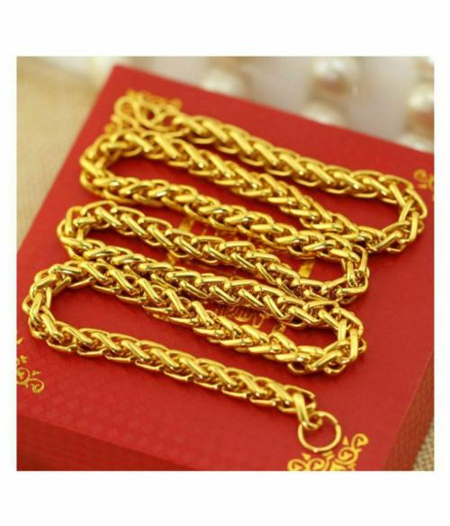 Buy Pallavi Creation Link Chain Gold Plated Daily Use Munna Bhai Design ...