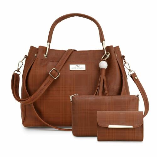 Buy BFT Prime Tan Handheld Bag Combo 3 Set for Girls/Women's Online at Best Prices in India ...