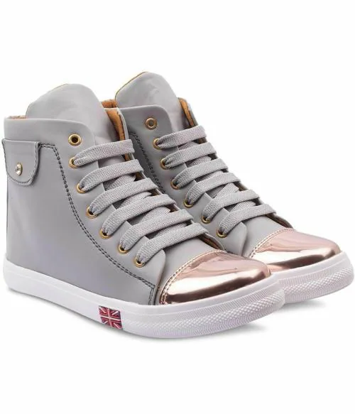 Buy Krafter Grey High Tops Sneakers for Women Online at Best Prices in ...