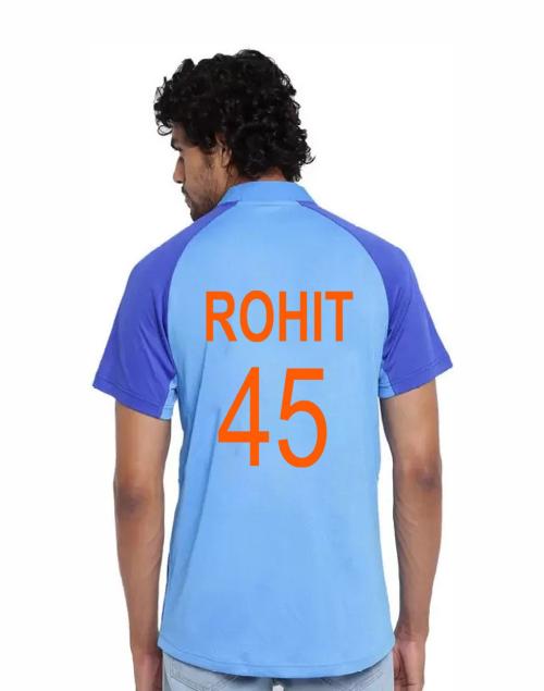 Buy Teky India Cricket Team World Cup Jersey Rohit 45 2023/2024 For Men ...