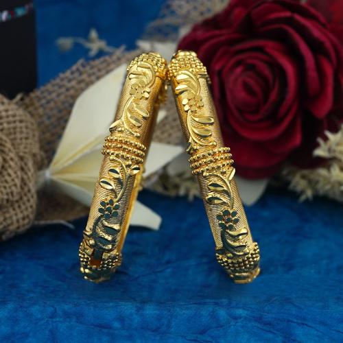 Buy Mansiyaorange Two Classic Push Button Openable Bangle For Women ...