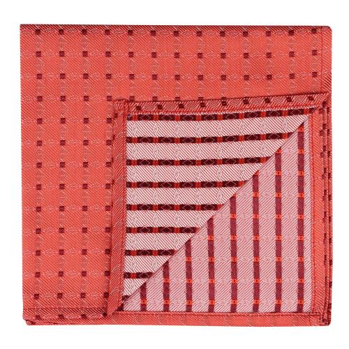 Buy Kavove Pleasing Pink Checkered Pocket Square For Men Online at Best ...