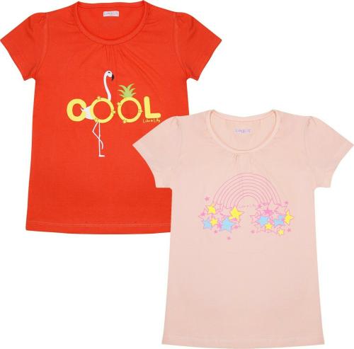 Buy Luke and Lilly pack of 2 Girls Half Sleeve Tshirt Online at Best ...