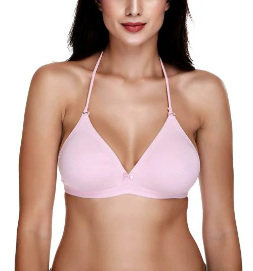 Buy SONA Women's M1018 Cotton Full Coverage Healter Neck Non-Padded T-Shirt Bra Online at Best ...