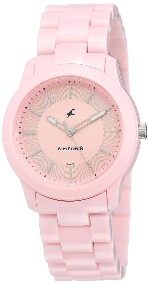 Buy Fastrack Analog Dial Pink Band Pink Trendies Watch-Nl68006Pp04 For ...