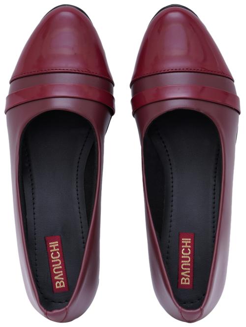 Buy Banuchi women Maroon wedges bellies Online at Best Prices in India ...