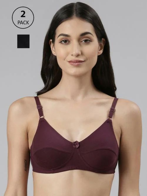Buy Dollar Missy Women Wire Free Non Padded Pack of 2 Uplift Support Bra Online at Best Prices ...