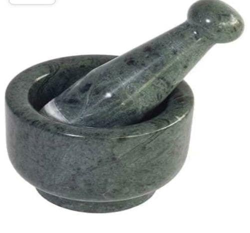 Buy GRAND MASTER Granite Imam Dasta, Mortar and Pestle Set, Ohkli Musal ...