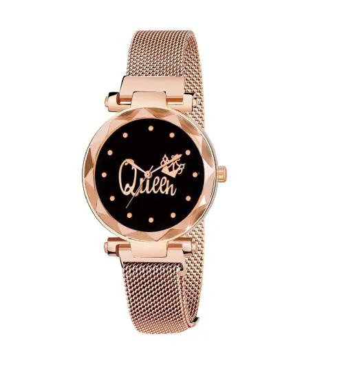 Buy RTK New Brown Queen Magnet Chain Analog Watch For Women,Girls ...