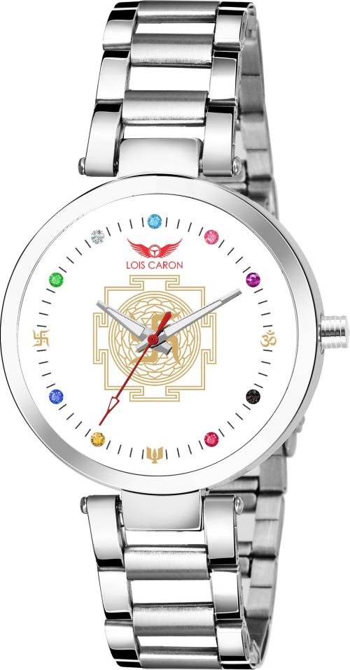 Buy LOIS CARON LCS-4697 Nakshatra Watch With Silver Stainless Steel ...