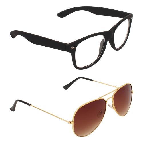 Buy Zyaden UV Protection 1 WayFarer Full-Frame Clear Eyeglasses and ...