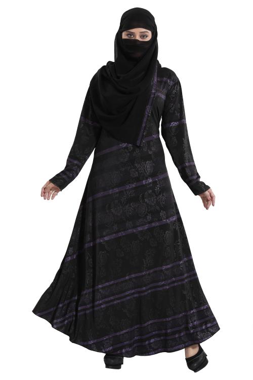 Buy Tucute Women Black Solid Chiffon Single Burqa Online at Best Prices ...