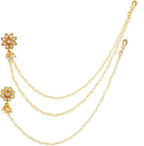 Buy GJ, Gemron Jewel Gold-plated Plated Copper Nathiya (Pack of 2 ...