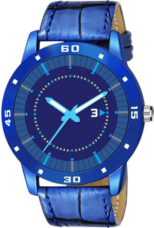 Buy JAPAN SHOP Analog Blue Dial Blue Strap Watch For Men Online at Best ...