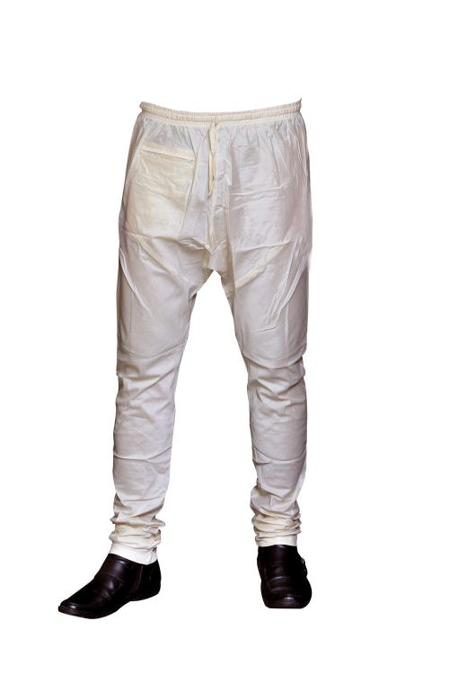 Buy Sreemant Stylish Cream Churidar Pajama For Men With Elastic Waist ...