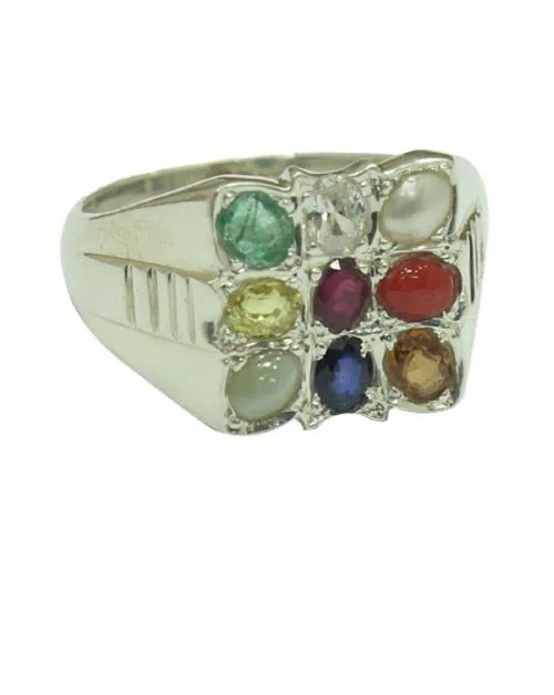 Buy Ceylonmine Navratan Natural Navgrah Stone Ring Lab Certified Nine ...