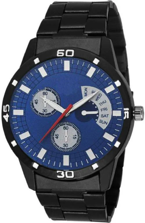 Buy Bolun Analog Blue Dial Black Strap Watch For Men Online at Best ...
