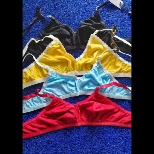 Buy G BEAUTY Pack of 4 Women Full Coverage Non Padded Bra (Multicolor ...