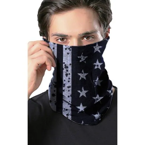 Buy VOICI Unisex Bandana tube mask black colored free size Online at ...