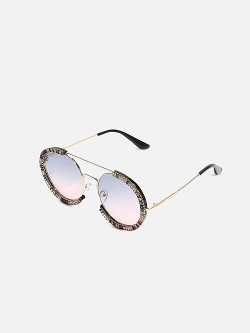 Buy Haute Sauce By Campus Sutra Women Round Sunglasses With Uv ...