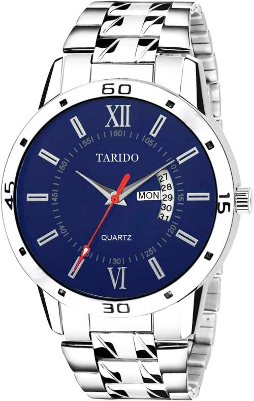Buy Tarido Analog Blue Dial Silver Strap Watch For Boys Online at Best ...