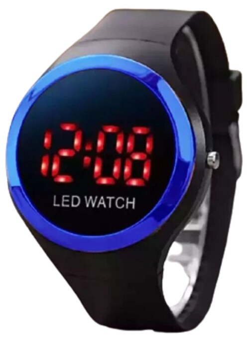 Buy hala - Round Shape Blue Dial Latest LED Watch for Boys and Girls ...