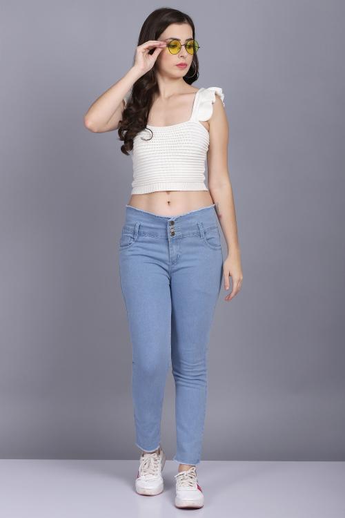 Buy Flying Girls Women Regular High Rise Jeans Blue Online at Best ...