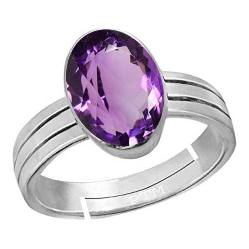 Buy Ptm Natural Amethyst 6.5 Carat Gemstone Pure Sterling Silver ...