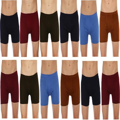 Buy DOLLAR Lehar Men's Assorted Solid 100% Cotton Pack of 12 Trunks ...