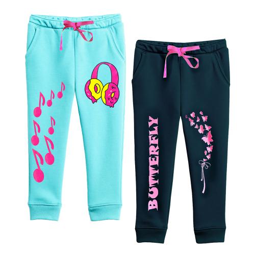 Buy Kuchipoo Girls Track Pants - Pack of 2 Multi-Colored Trackpants ...